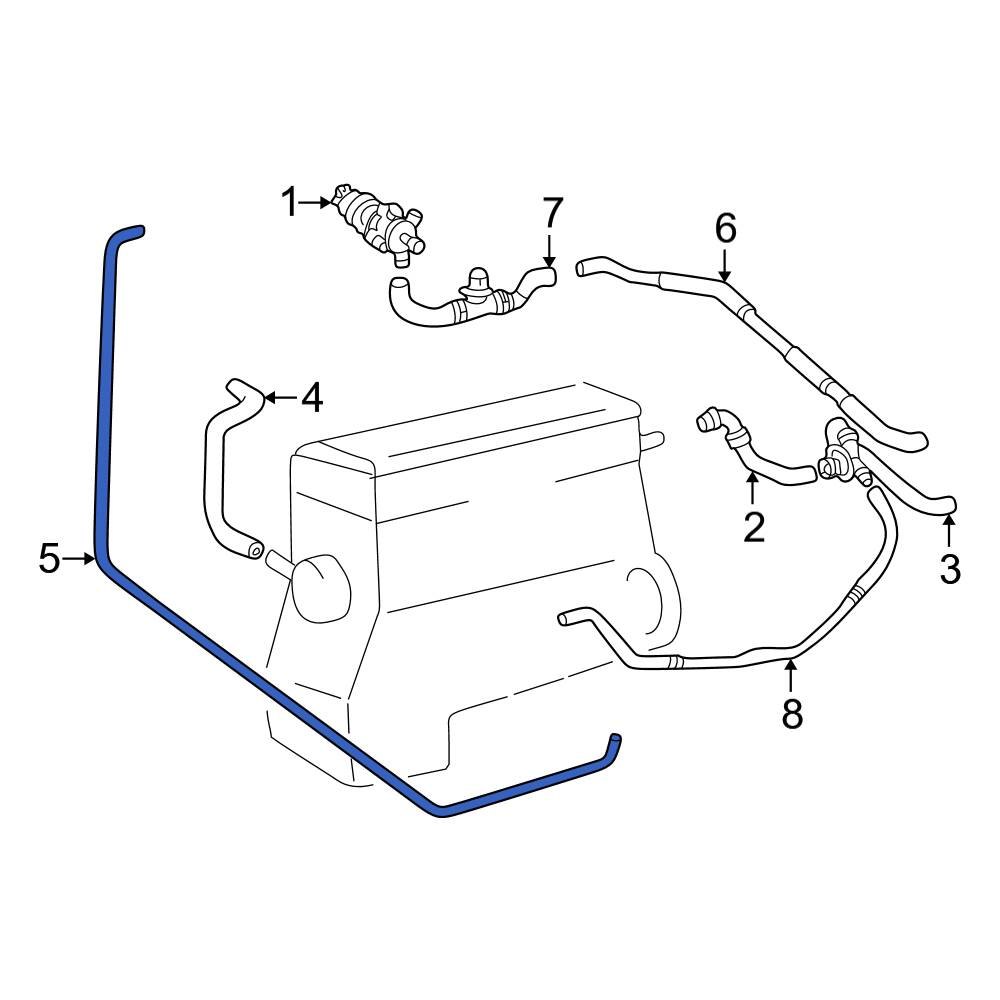 Mercedes-Benz OE 2098300096 - HVAC Heater Hose