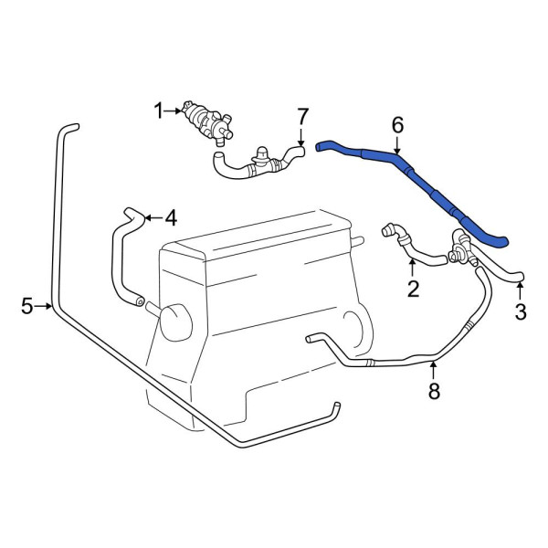 Mercedes-Benz OE 2038300115 - Engine Coolant Pipe