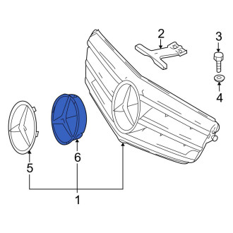 Mercedes Metris Grille Brackets & Hardware — CARiD.com