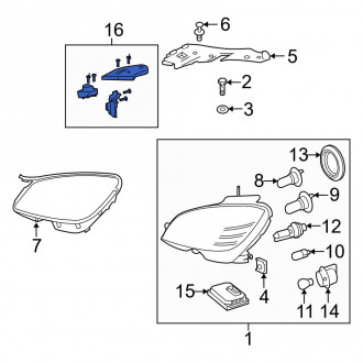 Mercedes Headlight Components - Brackets, Adapters, Retainers | CARiD
