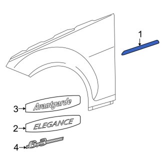 Mercedes C Class Replacement Fender Moldings & Trim — CARiD.com