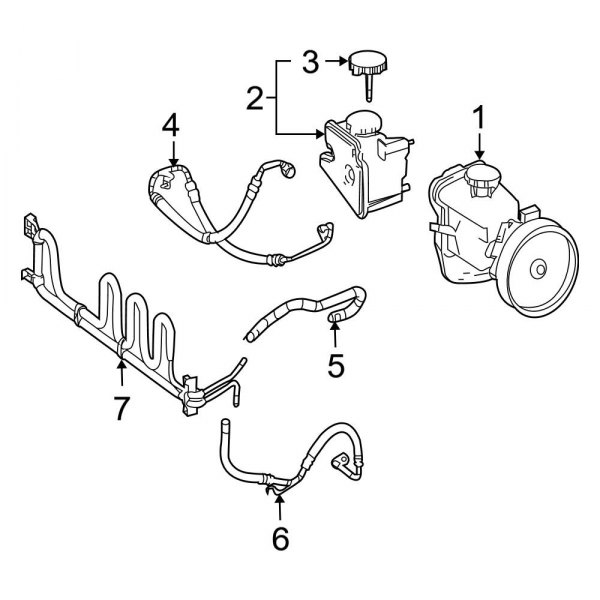 Mercedes-Benz OE 2044606924 - Power Steering Return Hose