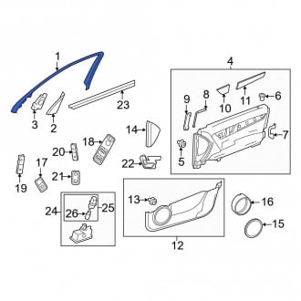 Mercedes Window Trim | Moldings, Pillar Posts, Sills — CARiD.com