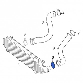 Mercedes C Class Replacement Turbocharger Pipes & Clamps — CARiD.com