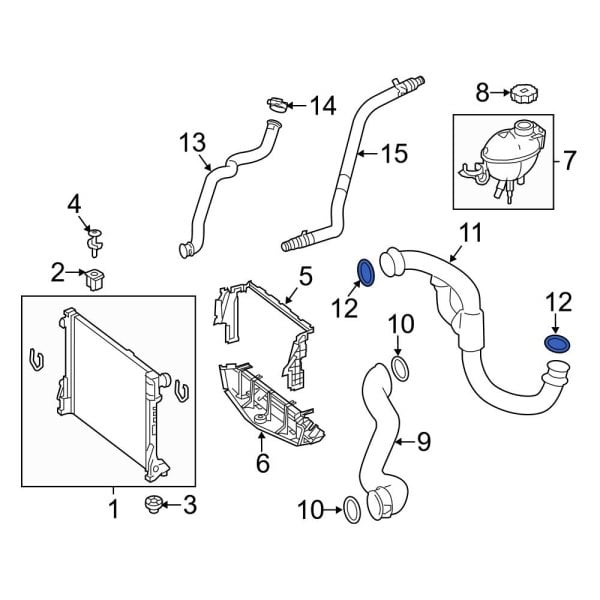 Mercedes-Benz OE 0269976745 - Lower Radiator Hose Clamp