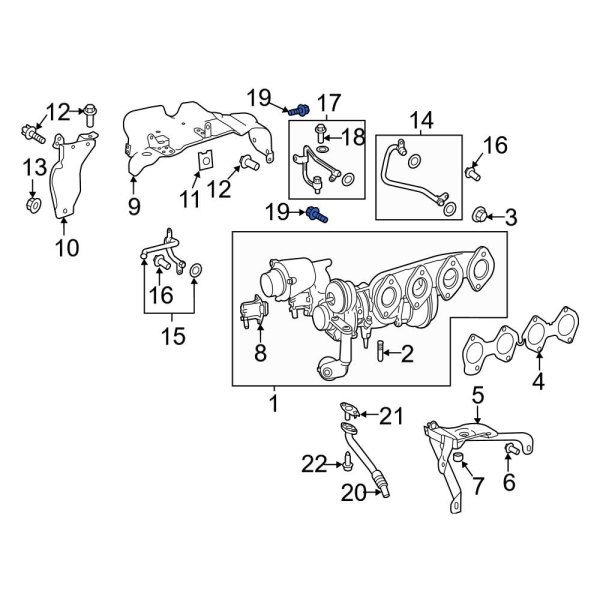 Mercedes-Benz OE 0019972401 - Turbocharger Oil Line Bolt