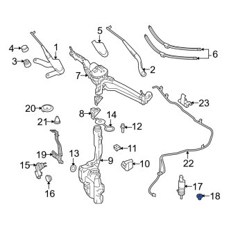 Mercedes A Class OEM Wiper Blade & Washer Parts | Motors, Arms — CARiD.com