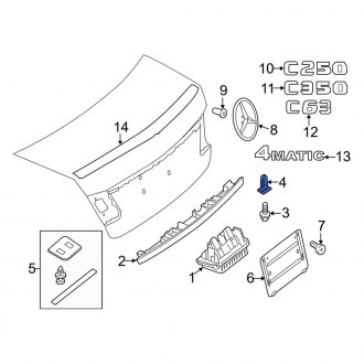 Mercedes C Class OEM Bumpers | Genuine Front & Rear Bumpers — CARiD.com