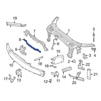Mercedes Radiator Support Covers | Upper, Front — CARiD.com