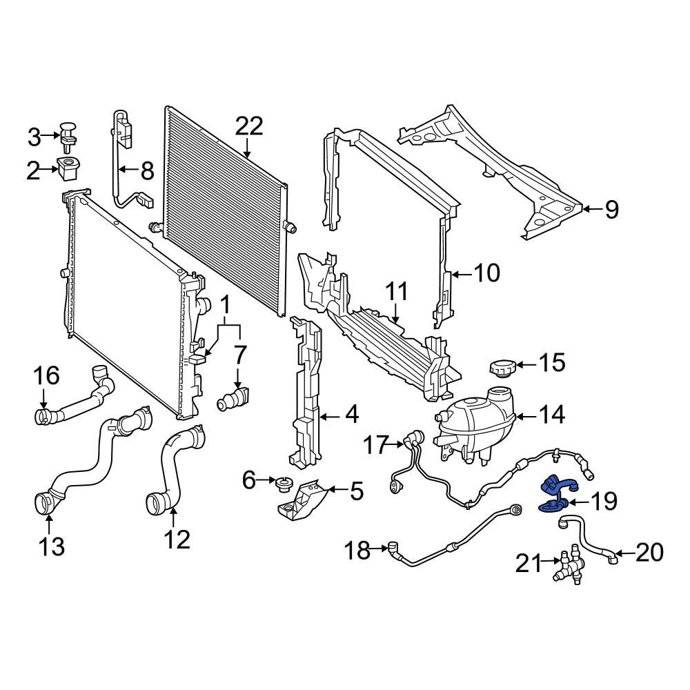 Mercedes-Benz OE 2055012501 - Engine Coolant Overflow Hose