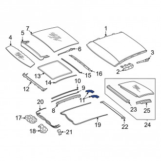 Mercedes E Class OEM Roofs & Parts | Panels, Drip Rails — CARiD.com
