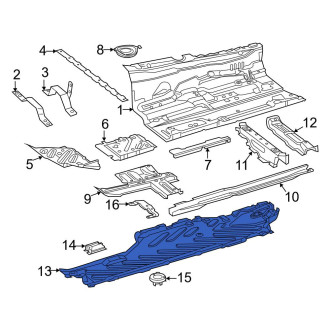 Mercedes C Class Underbody Covers | Splash Shields — CARiD.com