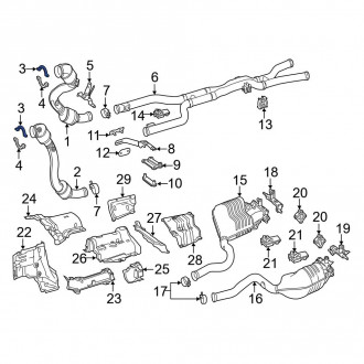Mercedes GLE Class OEM Exhaust Parts | Systems, Tips, Pipes — CARiD.com
