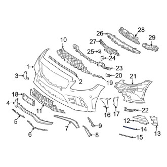 Mercedes C Class Grille Frames & Moldings — CARiD.com