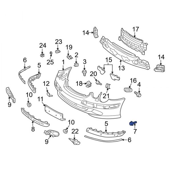 Mercedes-Benz OE 2019900536 - Bumper Trim Screw