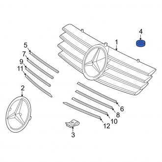 Mercedes CL Class Grille Brackets & Hardware — CARiD.com