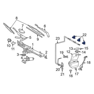 Mercedes OEM Wiper Blade & Washer Parts | Motors, Wiper Arms — CARiD.com
