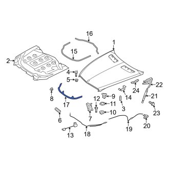 Mercedes Replacement Hood Moldings, Decals, Ornaments — CARiD.com