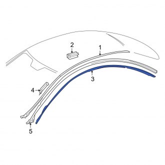 Mercedes CL Class OEM Roofs & Parts | Panels, Drip Rails — CARiD.com