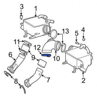 Mercedes E Class Replacement Intercooler Hoses — CARiD.com