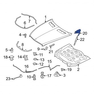 Mercedes Hood Hinges & Springs — CARiD.com