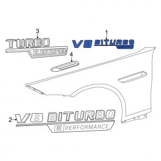 Mercedes-Benz OE™ Emblems & Logos - CARiD.com