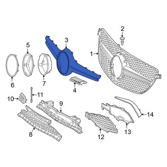 Mercedes GLE Class Grille Frames & Moldings — CARiD.com