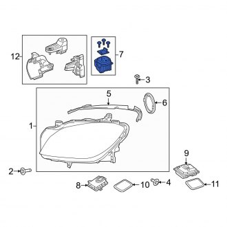 Mercedes Headlight Components | Brackets, Adapters, Retainers — CARiD.com