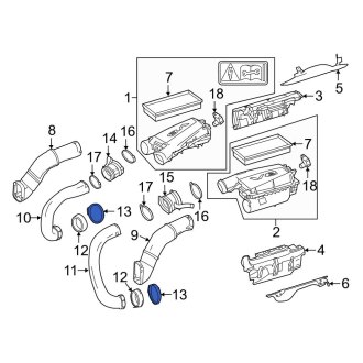 Mercedes CLS Class Replacement Intercooler Hoses — CARiD.com