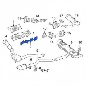 Mercedes GLK Class OEM Exhaust Parts | Systems, Tips, Pipes — CARiD.com