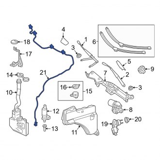 Mercedes OEM Wiper Blade & Washer Parts | Motors, Wiper Arms — CARiD.com