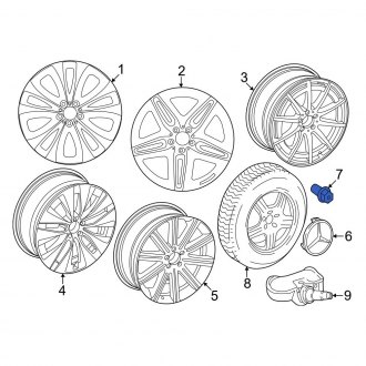Mercedes GLE Class OEM Wheels & Tires | Lug Nuts, TPMS Sensors — CARiD.com