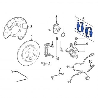 Mercedes GLS Class OEM Brake Parts | Pads, Bleeders, Rotors — CARiD.com