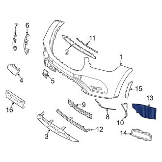 Mercedes GLE Class Replacement Grilles | Moldings, Brackets - CARiD.com