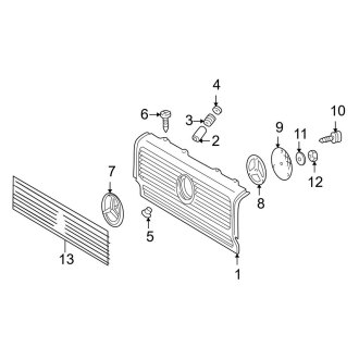 Mercedes G Class Grille Frames & Moldings — CARiD.com