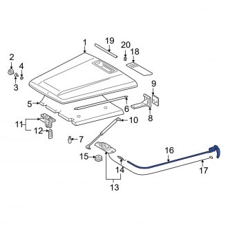 Mercedes G Class Hood Release Cables & Handles — CARiD.com