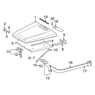 Mercedes Hood Weatherstripping Seals — CARiD.com