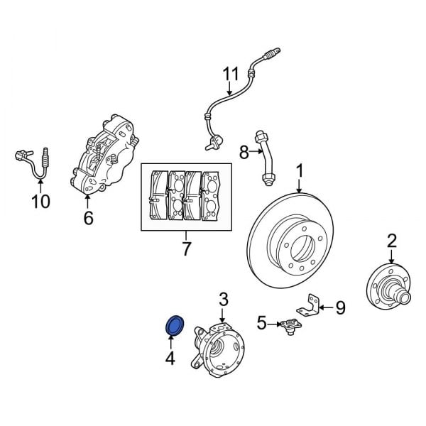 Mercedes-Benz OE 4633370119 - Steering Knuckle Seal