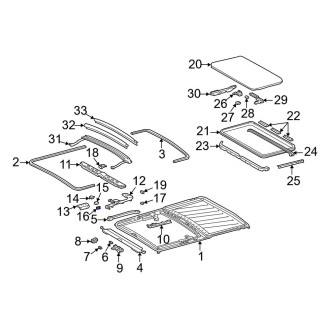 Mercedes G Class OEM Roofs & Parts | Panels, Drip Rails — CARiD.com