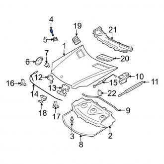 Mercedes GL Class Replacement Hood Hardware — CARiD.com