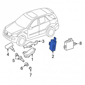 Mercedes SL Class TPMS Control Units | Modules & Wiring — CARiD.com