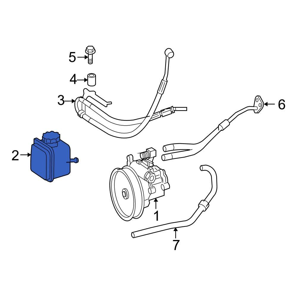Mercedes-Benz OE 0004602683 - Power Steering Reservoir