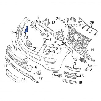 Mercedes M Class OEM Bumpers | Genuine Front & Rear Bumpers — CARiD.com