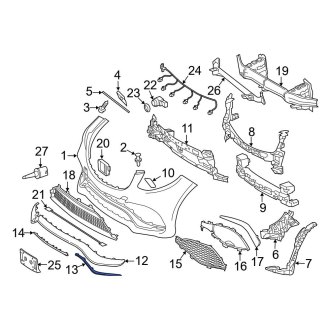 Mercedes GLS Class OEM Bumpers | Genuine Front & Rear Bumpers — CARiD.com