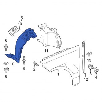 Mercedes GL Class Inner Fenders | Wells, Liners, Shields — CARiD.com