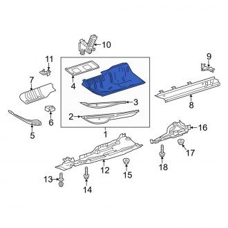 Mercedes GL Class Replacement Floor Pans — CARiD.com
