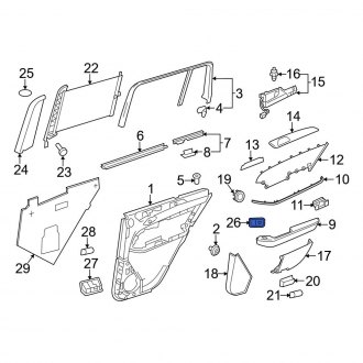 Mercedes G Class OEM Window Parts | Visors, Regulators — CARiD.com