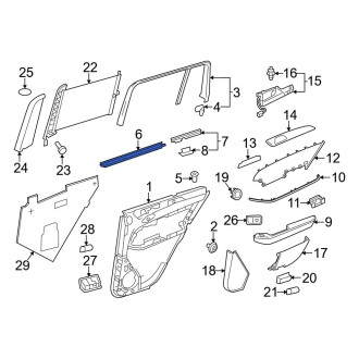 Mercedes GLS Class Replacement Window Seals | CARiD