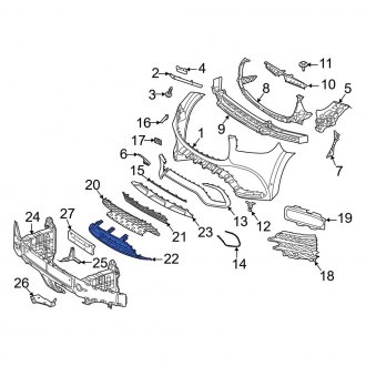 Mercedes GLS Class Replacement Bumper Spoilers & Valances — CARiD.com