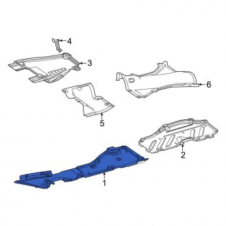Mercedes GLS Class Underbody Covers | Splash Shields — CARiD.com